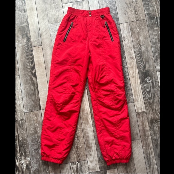 NILS | Pants & Jumpsuits | Nils Red Vintage Ski Pants | Poshmark
